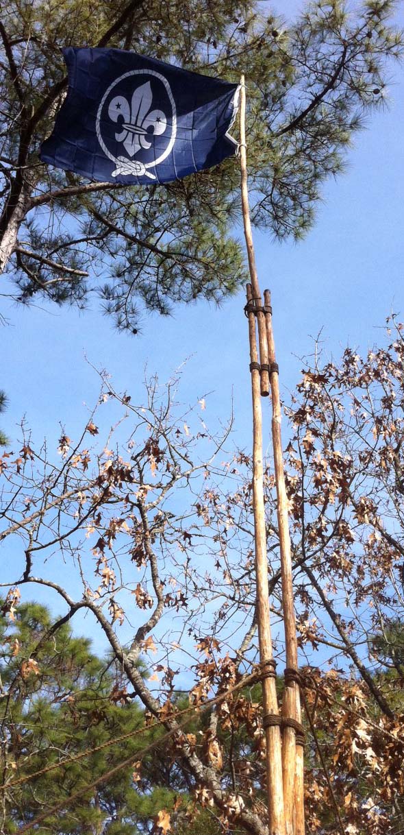 30′ Flagpole – SCOUT PIONEERING