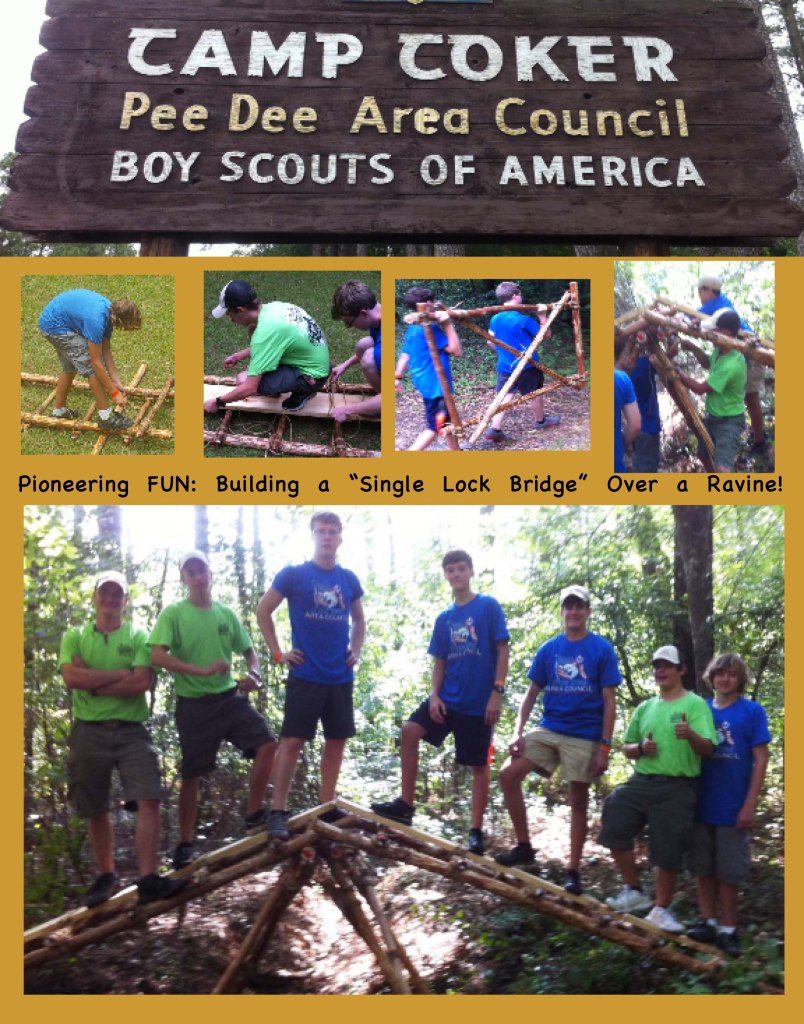 Camp Coker Promotions – SCOUT PIONEERING