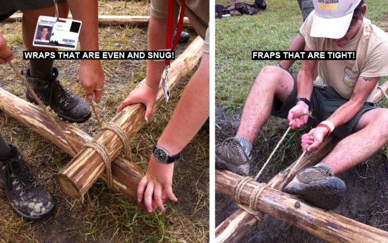 Japanese Mark II Square Lashing – SCOUT PIONEERING