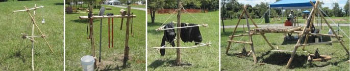 Jamboree Pioneering Area: Camp Gadgets, Rope Making & Instruction ...