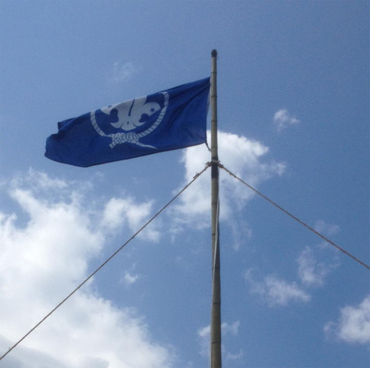 Skylon “Floating” Flagpole – SCOUT PIONEERING